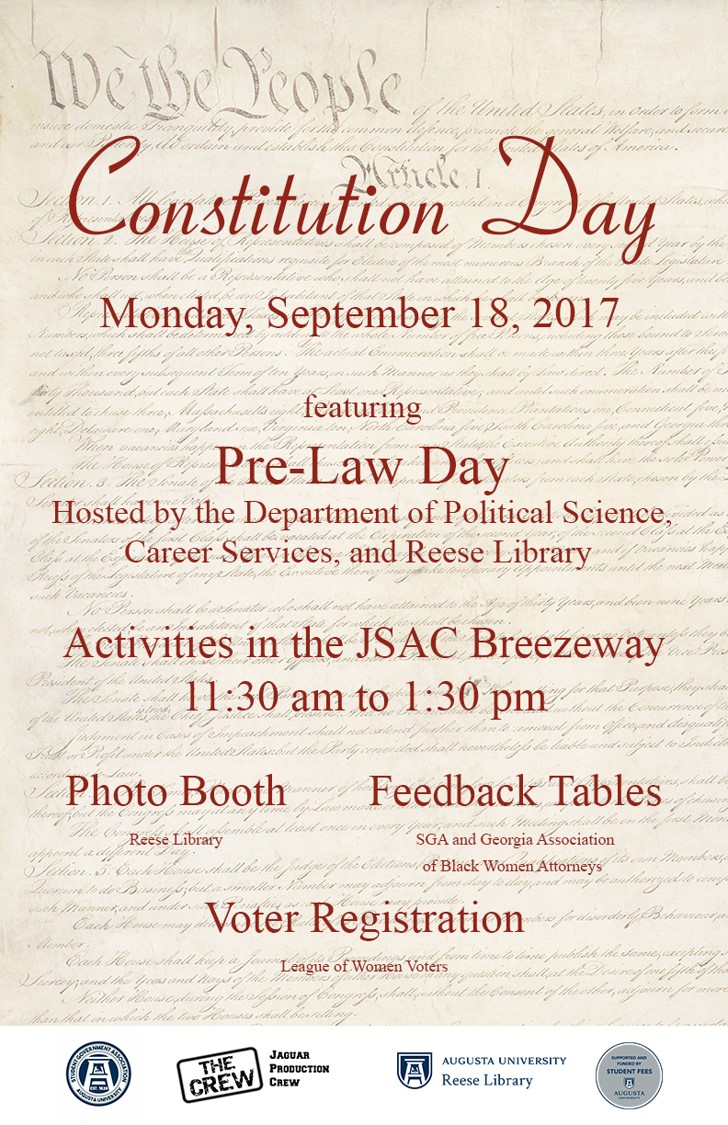 Constitution Day, September 18 – Augusta University Libraries